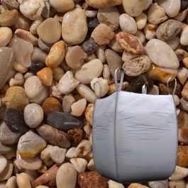 Apricot Pebbles 14-22mm - 850kg Bulk Bag - Pearsons of Duns